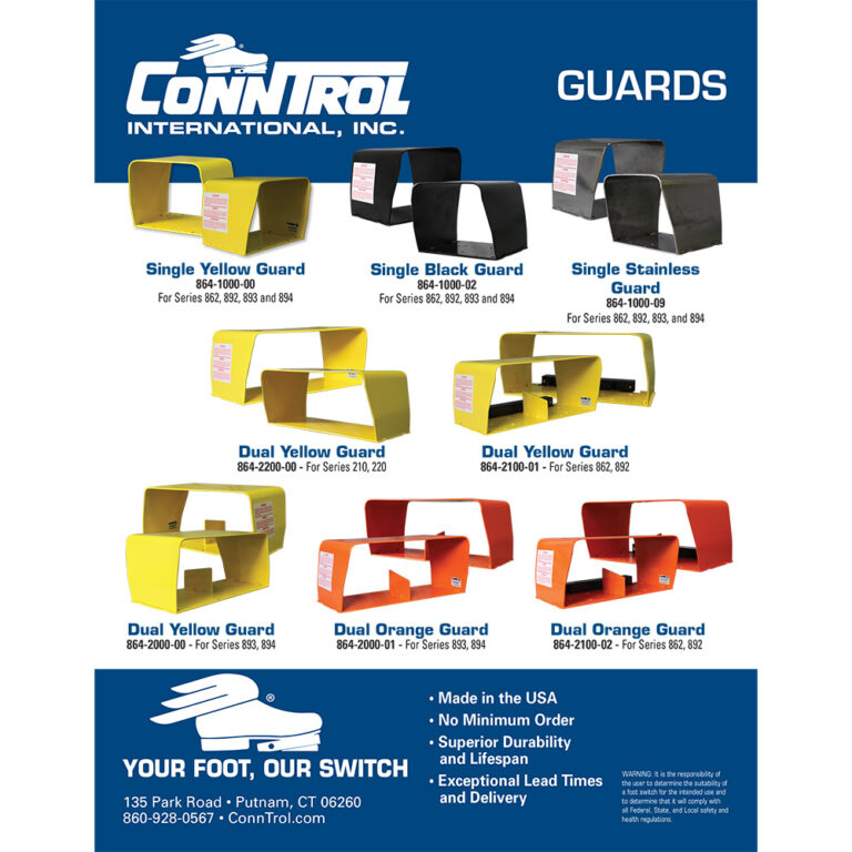 Series 892 Dual – Light Duty Dual Foot Switch - ConnTrol International, Inc